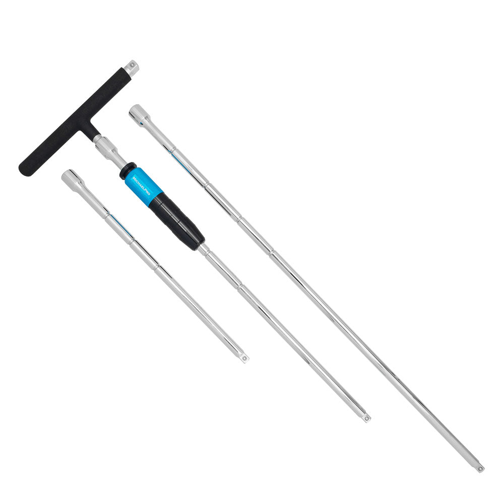 3-Piece 3/8" Drive 2 Way Speed Adjustable T Handle Wrench Set (MP00910 ...