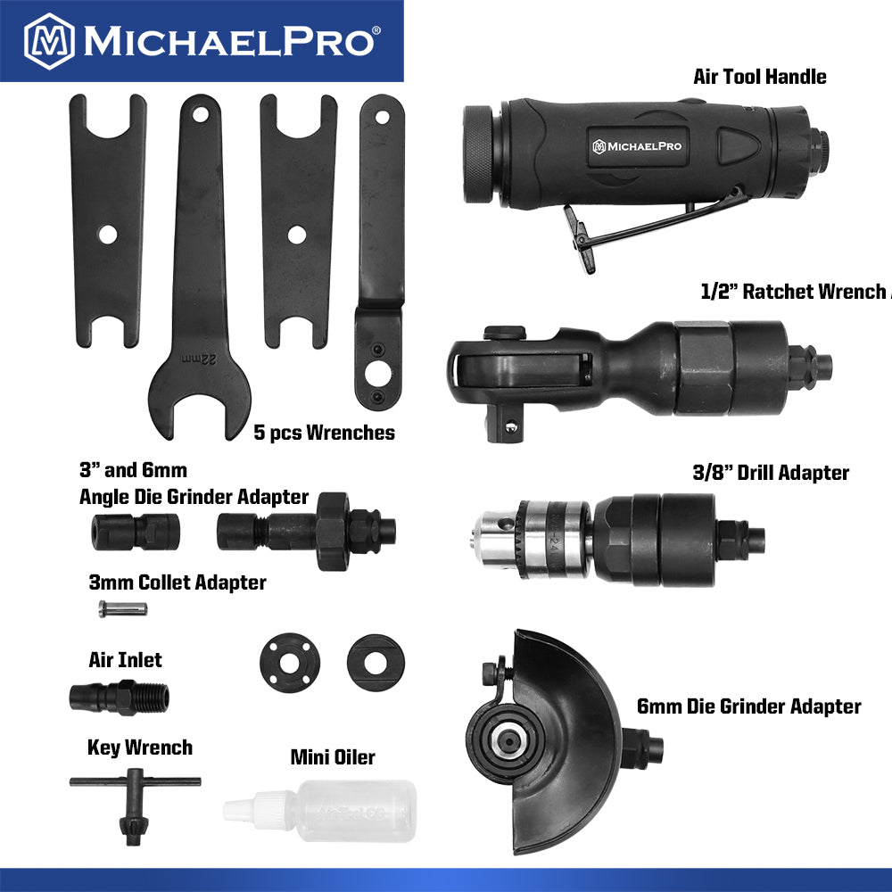Master 5-in-1 Air Tool Kit (MPA01046) – MichaelPro