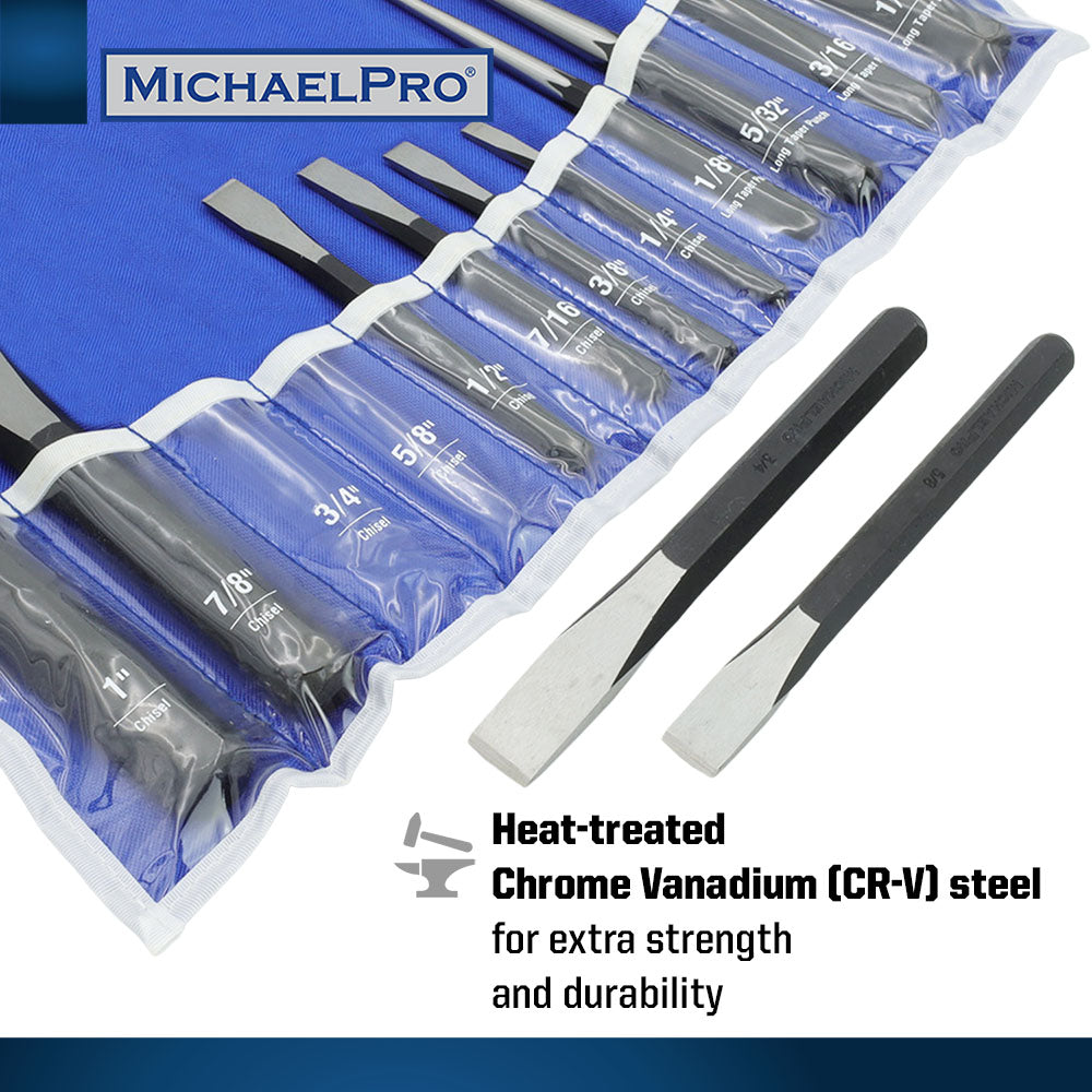 27-Piece Chisel and Punch Set, Heavy Duty (MP010031) – MichaelPro